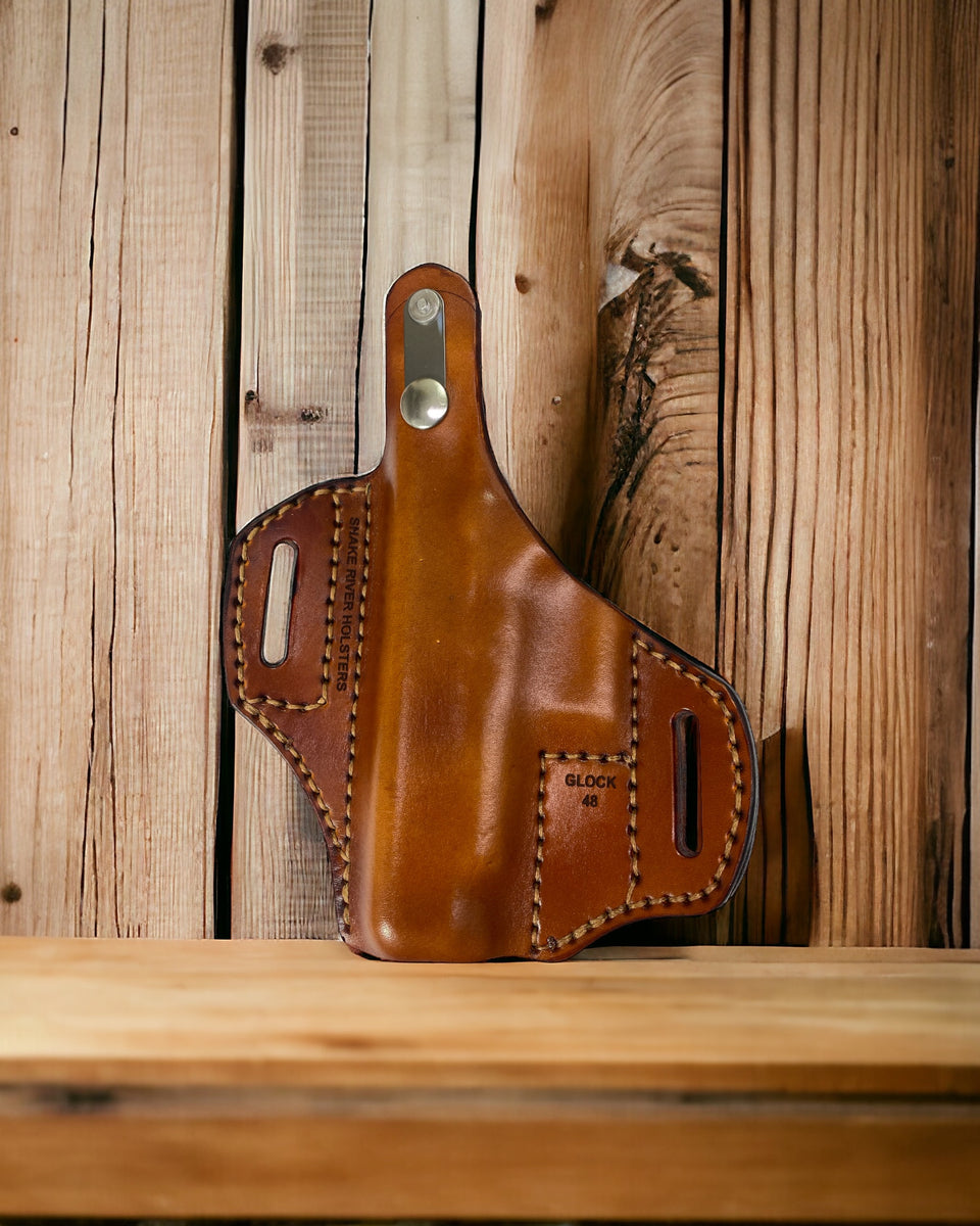 Leather Holster fits Kahr CW45 Pancake style leather holster ...