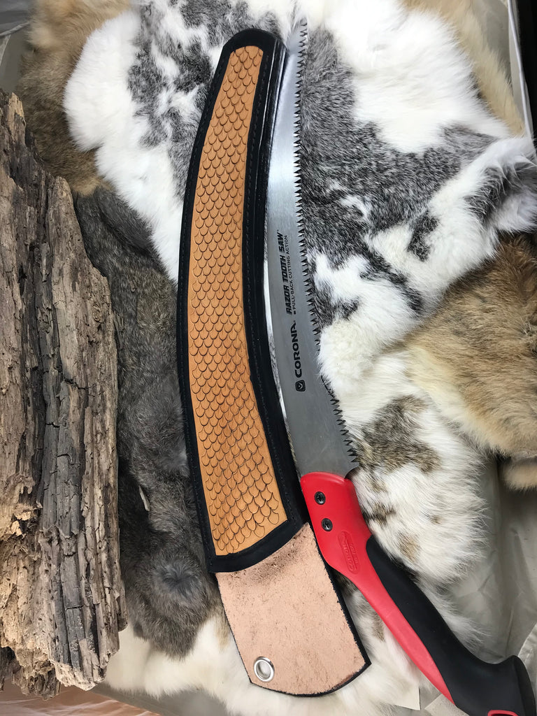 Corona Saw Sheath, Handsaw Sheath, Handmade Leather Sheath, Pruning Sa ...