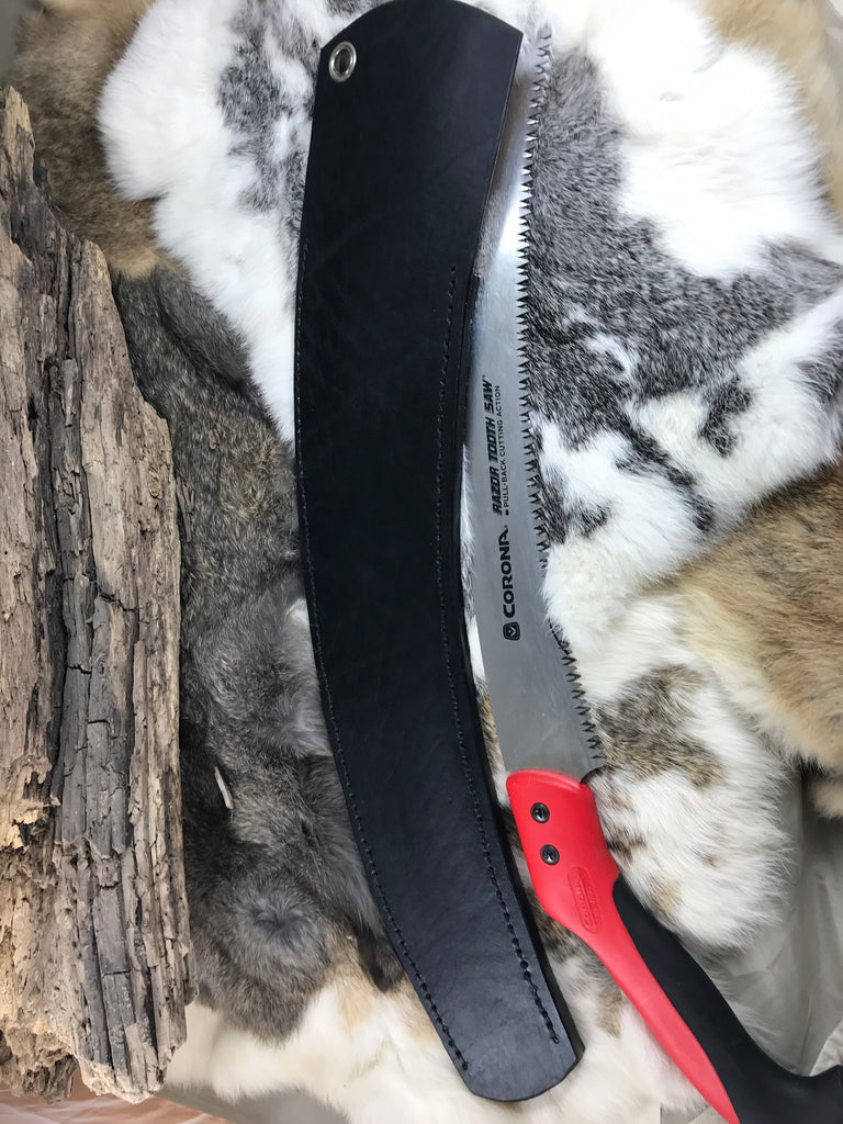 Corona Saw Sheath, Handsaw Sheath, Handmade Leather Sheath, Pruning Sa ...