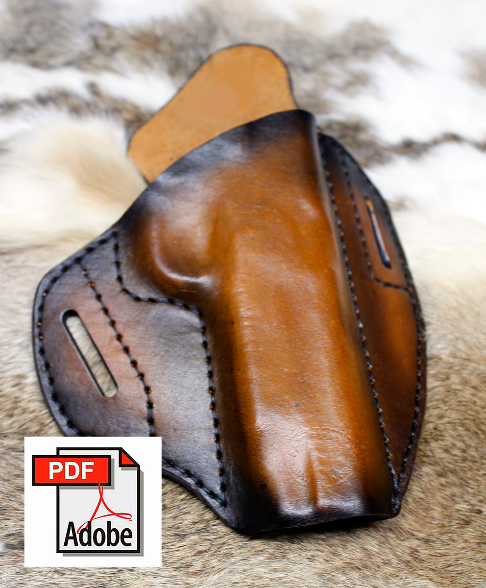 1911 Leather Holster Pattern - DIY Holster Template – Snake River Holsters
